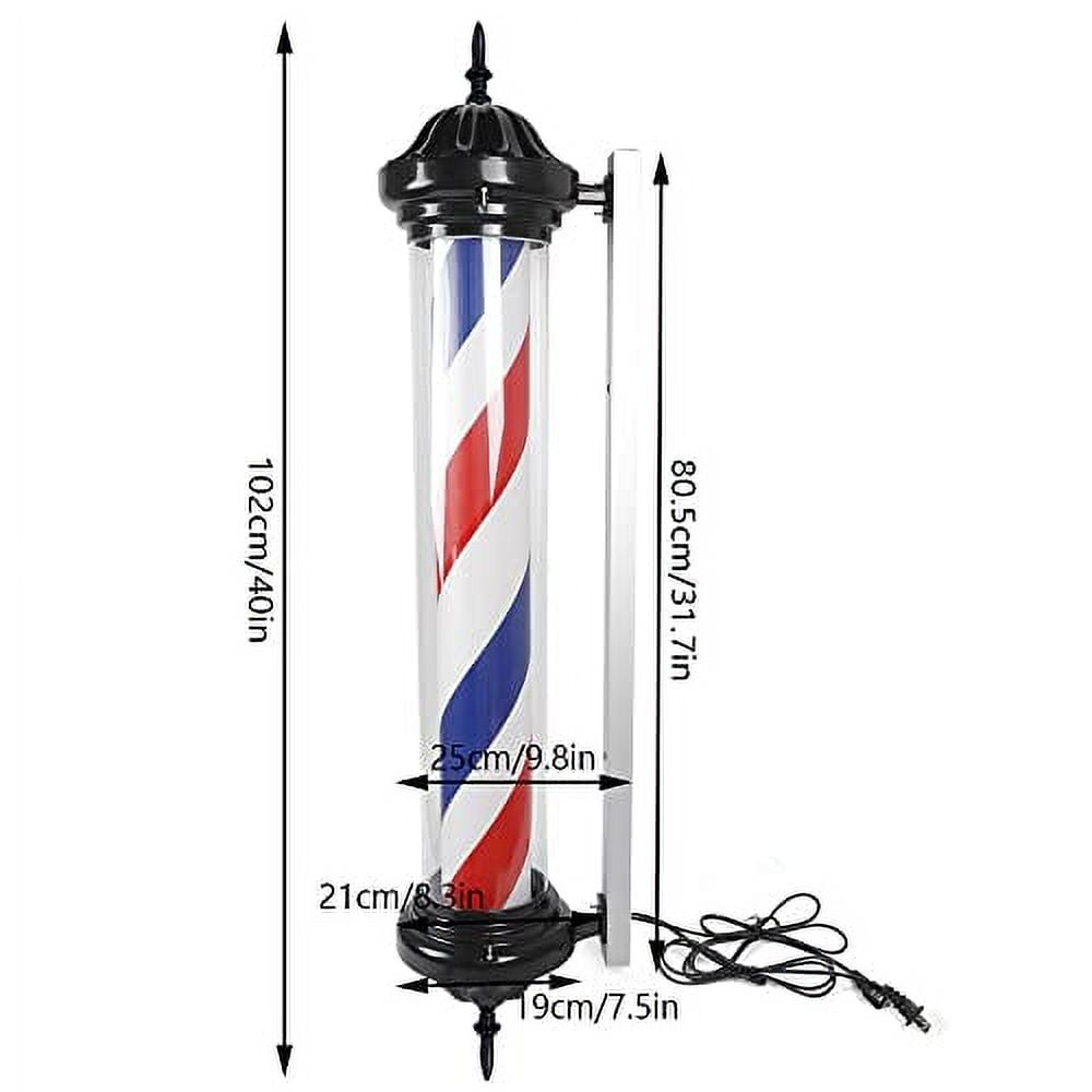 41 Inch Barber Pole Light LED Stripes Pole Light Red White Blue ...