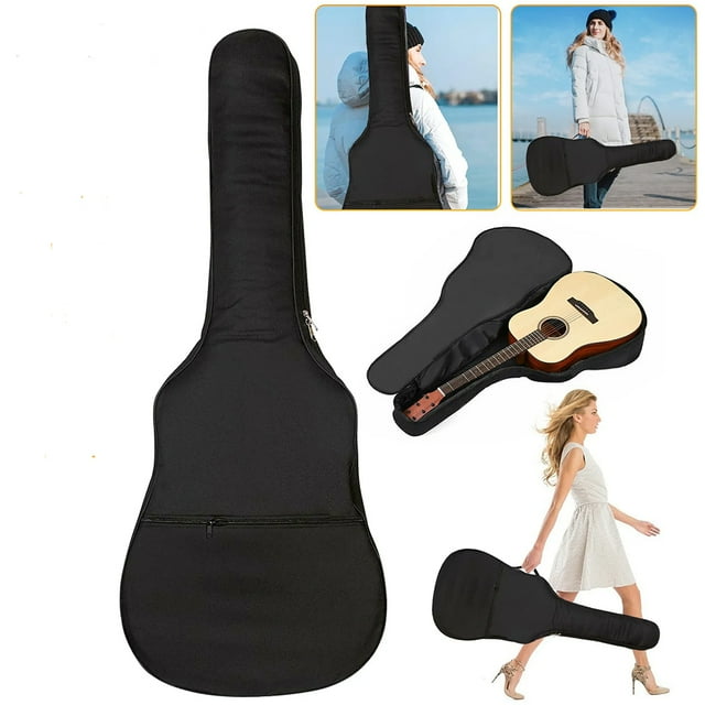 41 Inch Heavy Duty Guitar Backpack Thick Padded Acoustic Guitar Case ...