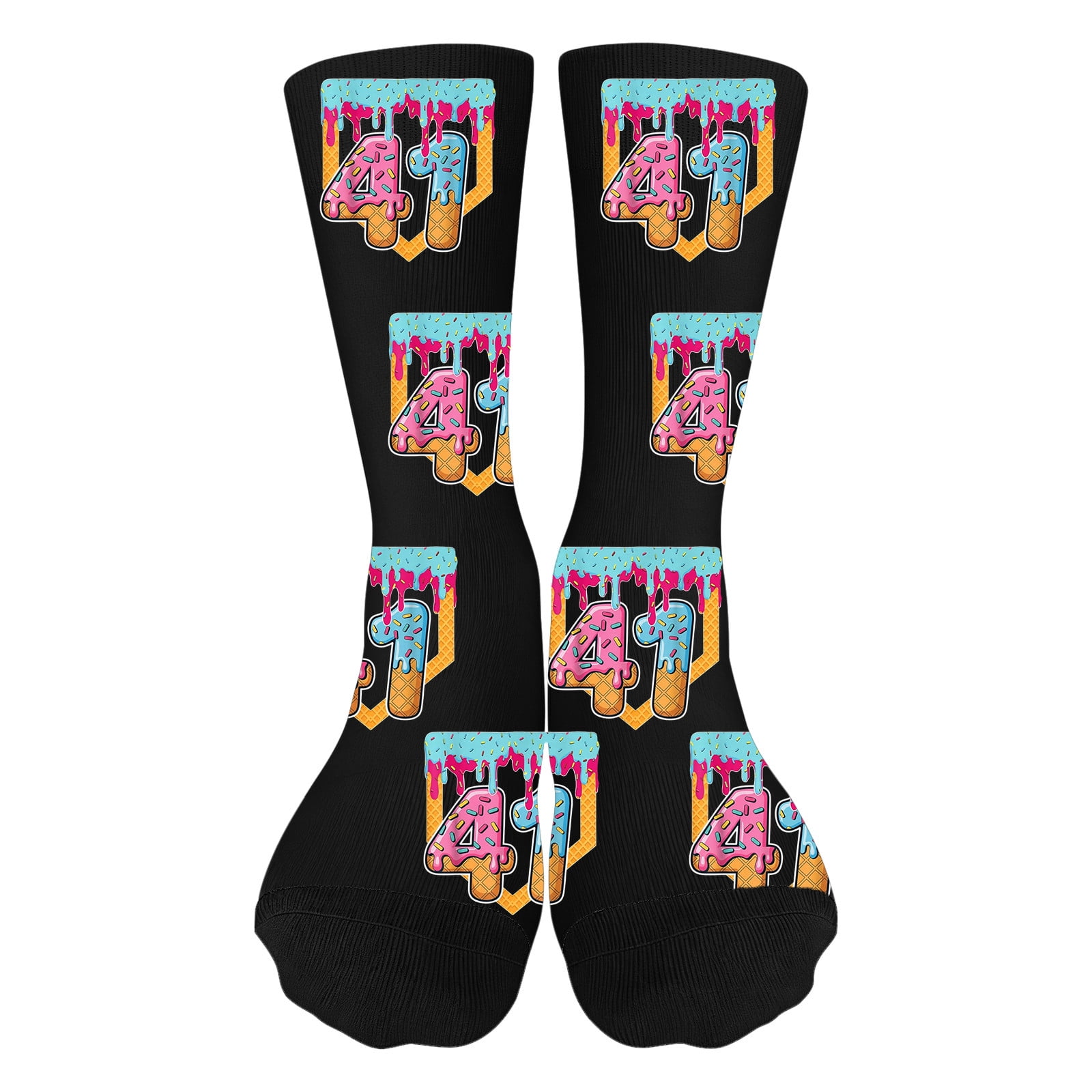 41 Number Forty-One Super Premium Viral Internet Socks, Funny Gen Alpha ...