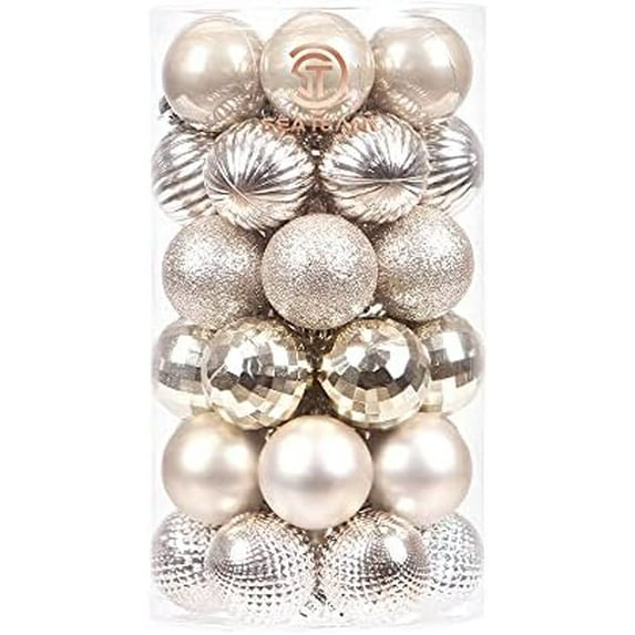 41-Pack Christmas Ball Ornaments with Strings, 40mm/1.57-Inch Small ...