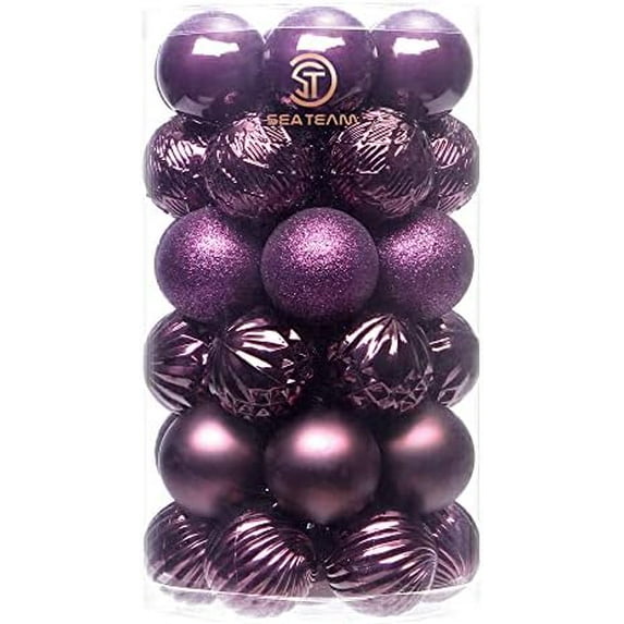 41-Pack Christmas Ball Ornaments with Strings, 60mm/2.36-Inch Small ...