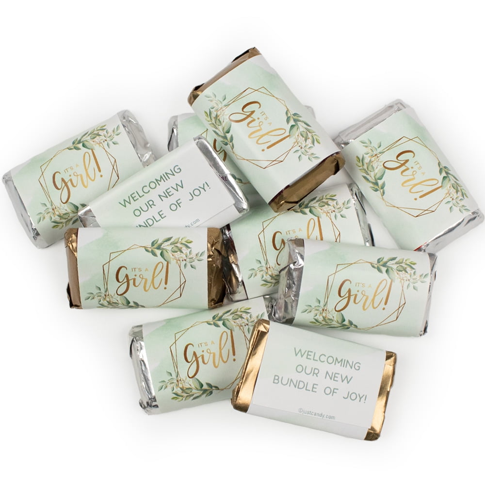 34 Pcs Girl Baby Shower Candy Chocolate Party Favors - Goodie Bag ...
