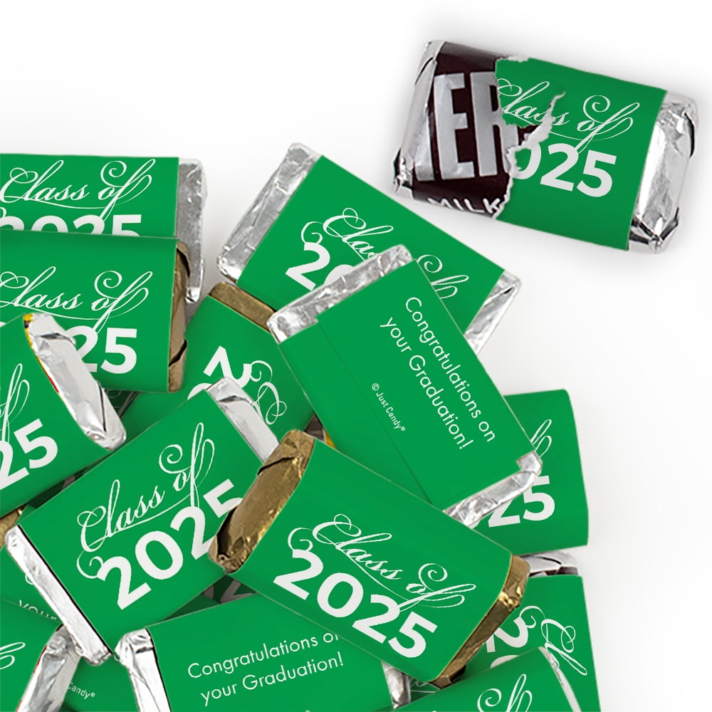 34 Pcs Green Graduation Candy Party Favors Class of 2025 Hershey's ...