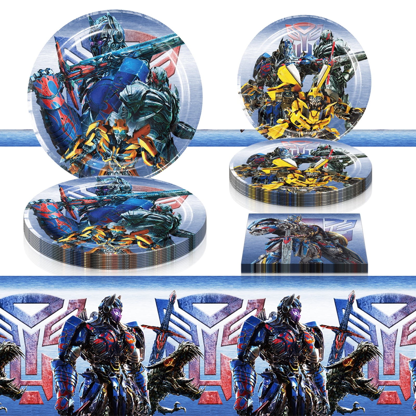 41 Pcs Transformers Birthday Decorations, Transformers Tableware Party ...