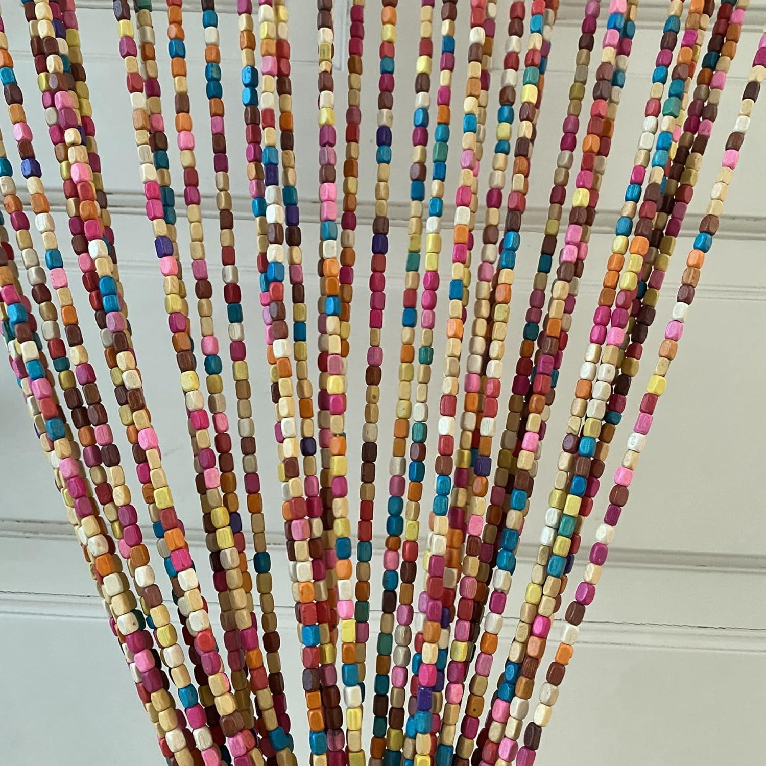 41 Strands Rainbow Colorful Hippie Boho Bohemian Natural Wooden Door ...