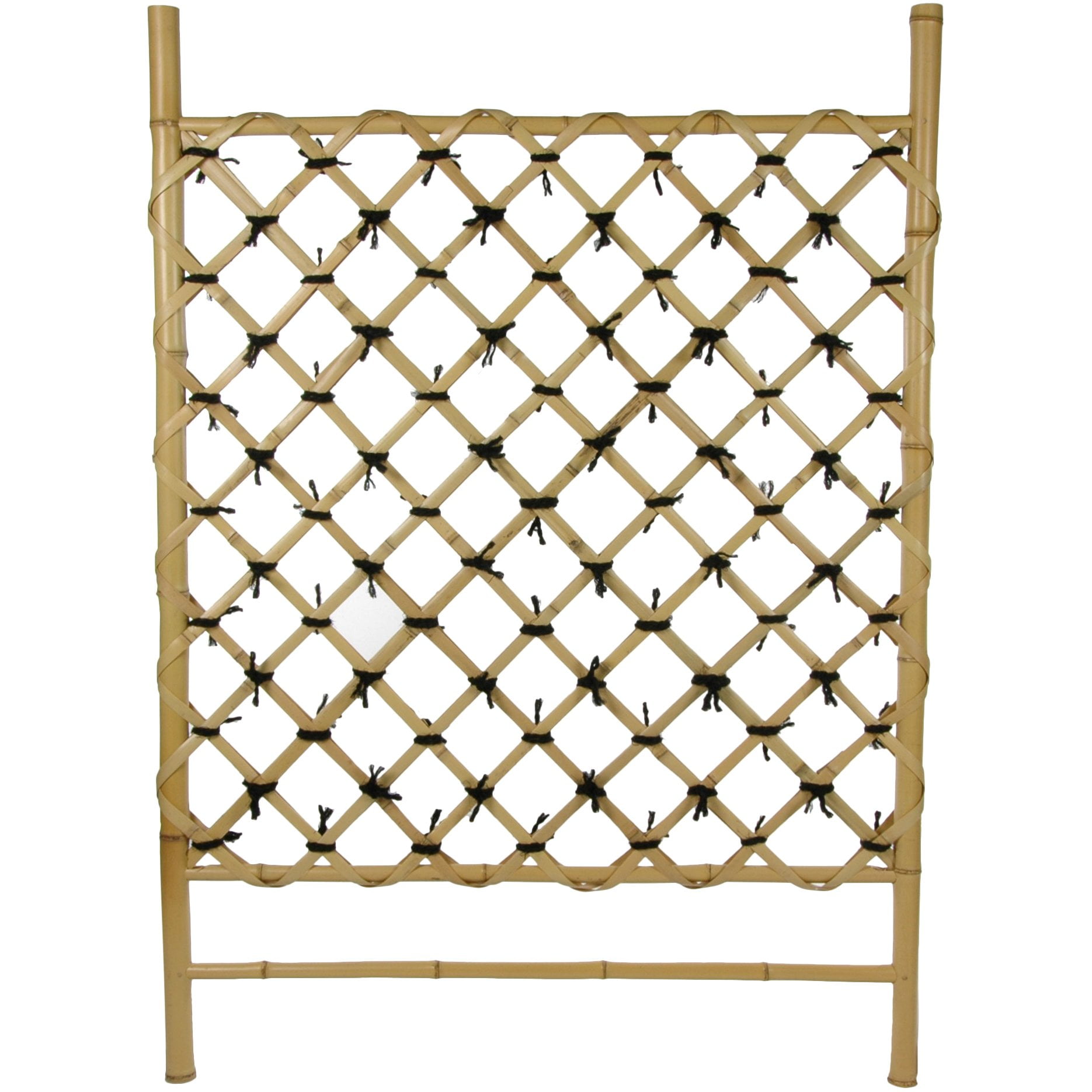 41" Tall Handcrafted Bambo Frame and Crossed Bamboo Trellis - Walmart.com