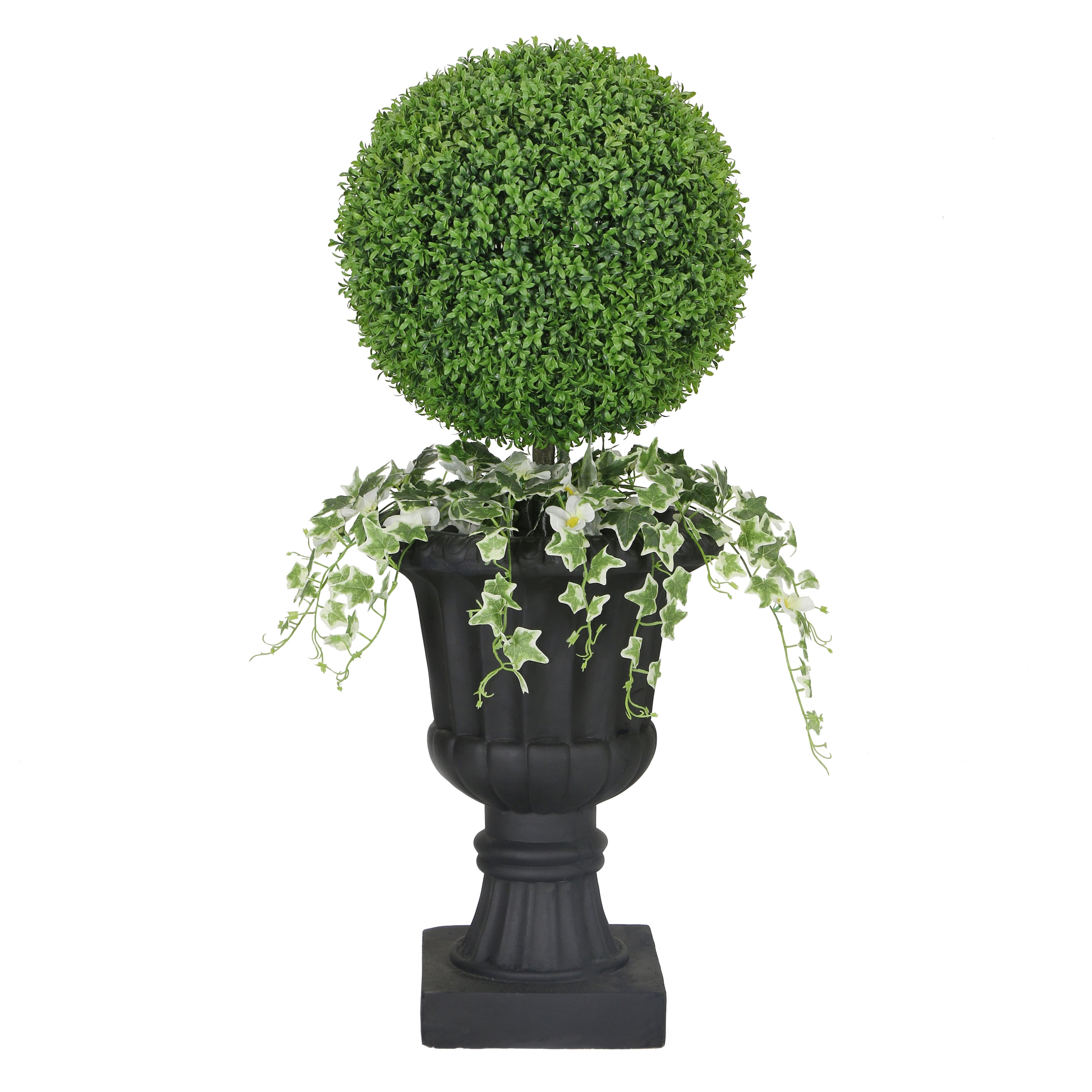 41" Topiary Boxwood Artificial Tree - Walmart.com