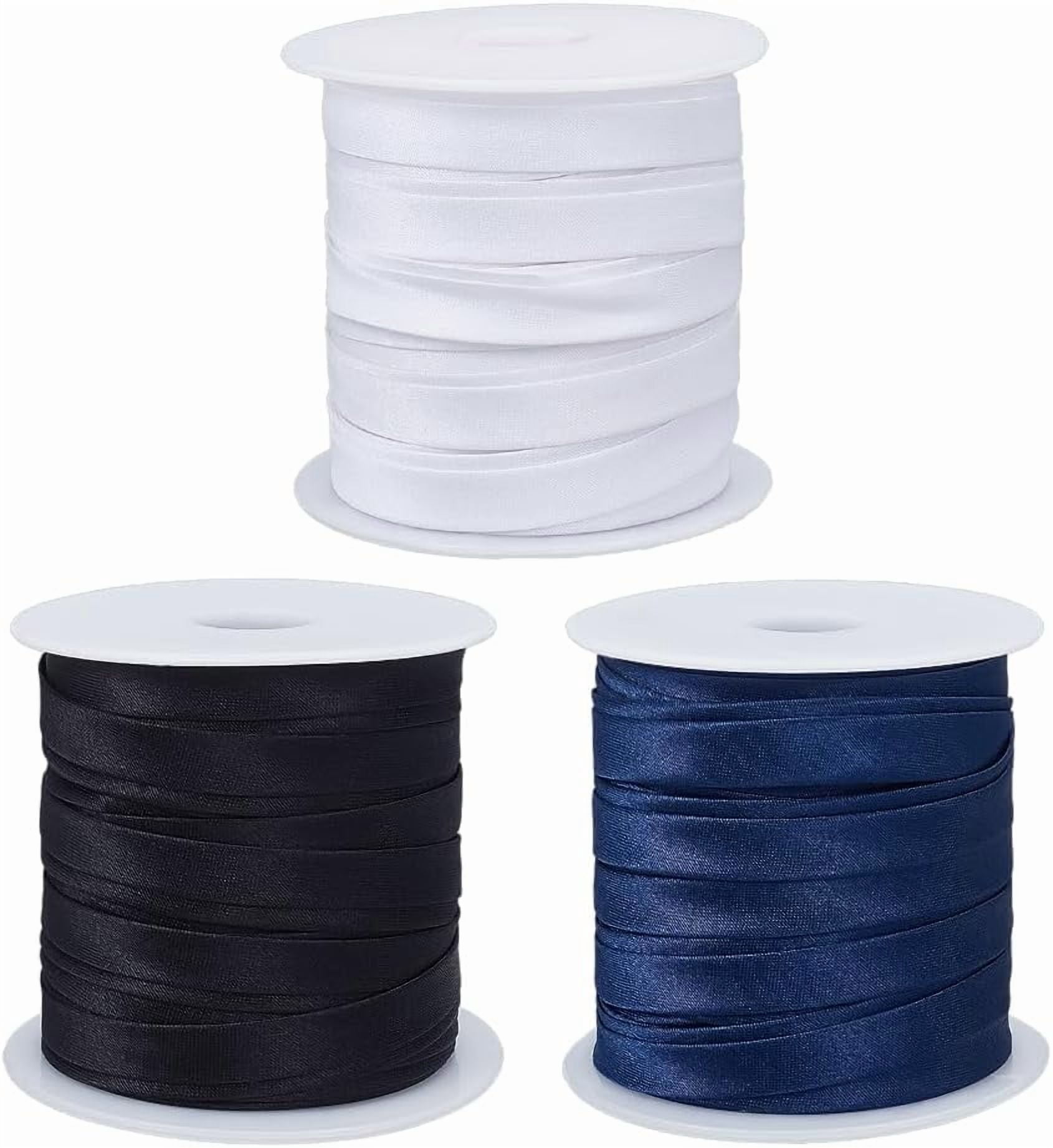 41 Yards 3 Colors Satin Bias Tape 3/8Inch Double Fold Satin Binding ...