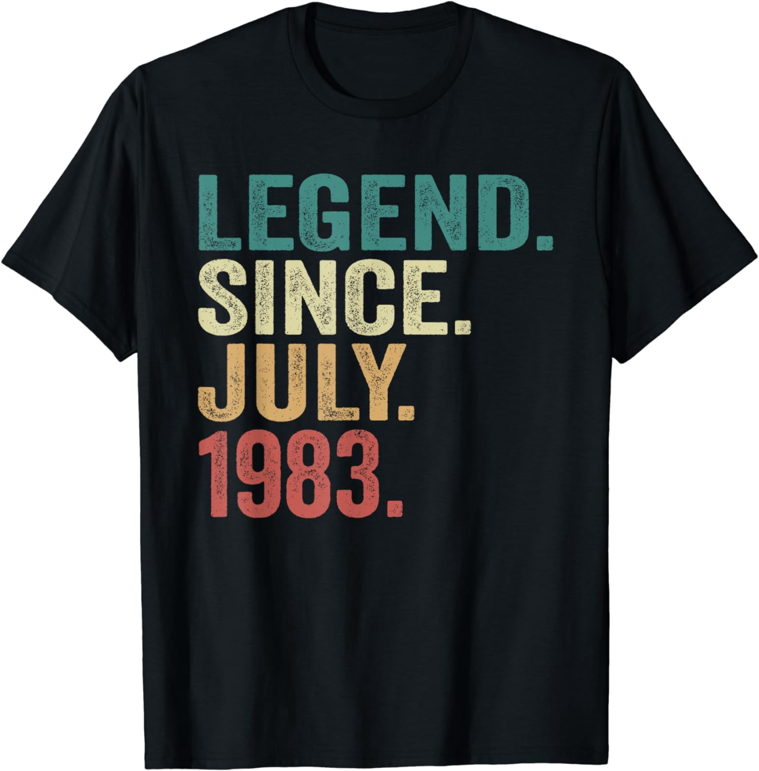 41 Year Old Gifts Legend Since July 1983 41th Birthday Men T-Shirt ...
