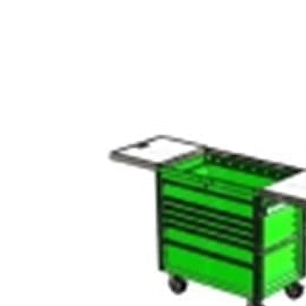 41 in. 6 Drawer Slide Top Tool Cart - Lime Green - Walmart.com