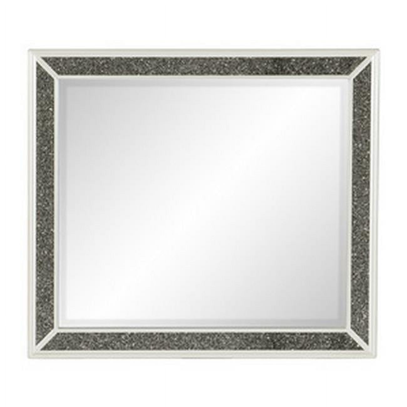 41 in. Edolie Rectangular Accent Mirror, Pearl White - Walmart.com