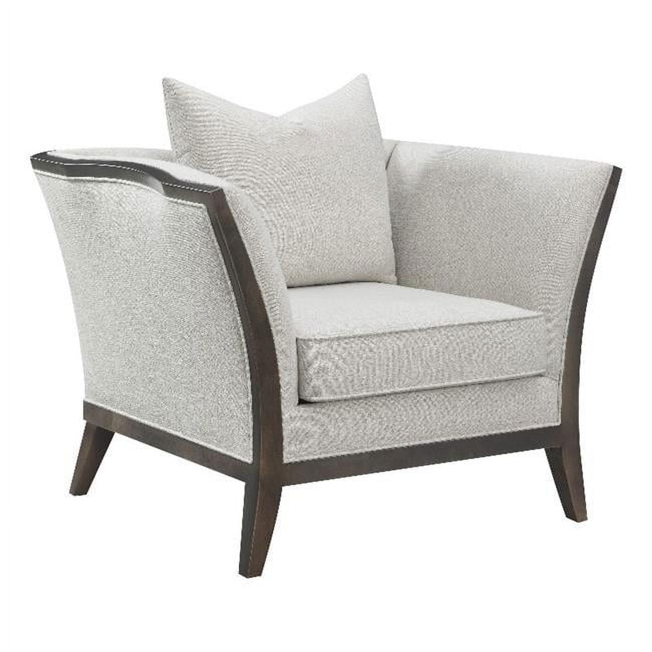 41 in. Flared Arm Accent Chair, Beige & Brown - Walmart.com