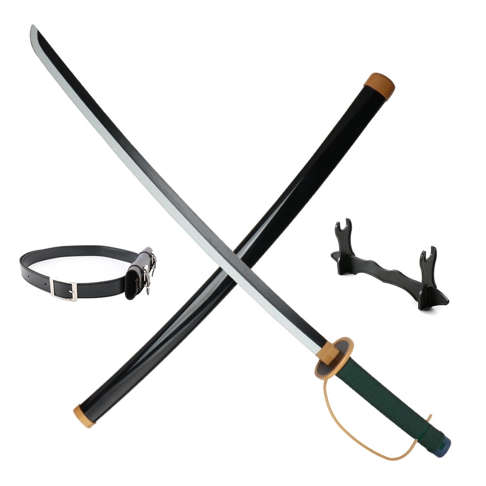 41 inches Anime Bamboo Wooden Shanks Sword with Black Belt and Holder ...