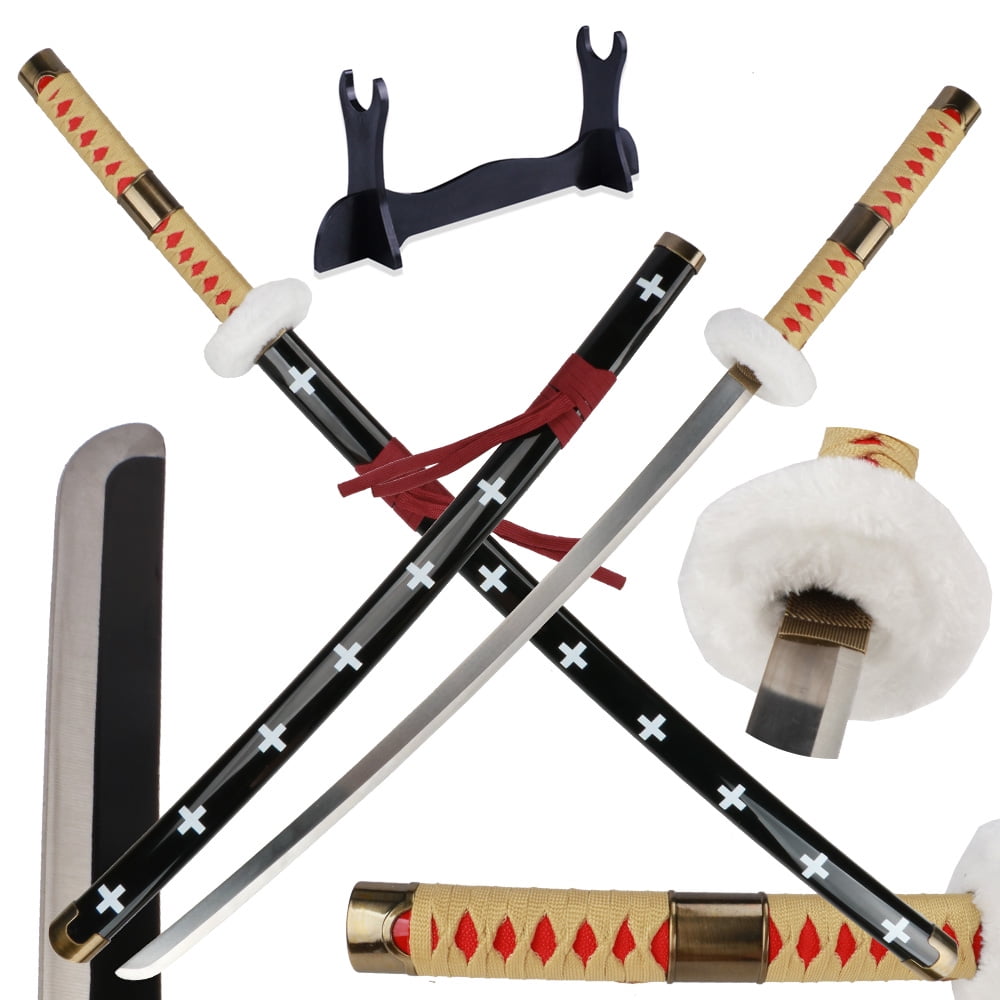 41 inches Dull Blade Stainless Steel Real Metal Roronoa Zoro Sword ...