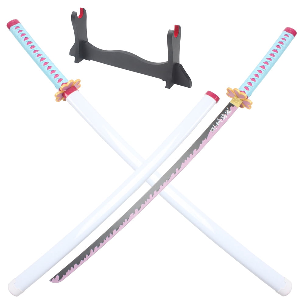 41 inches Real Metal Sword Kanroji Mitsuri with Wooden Holder Stand ...