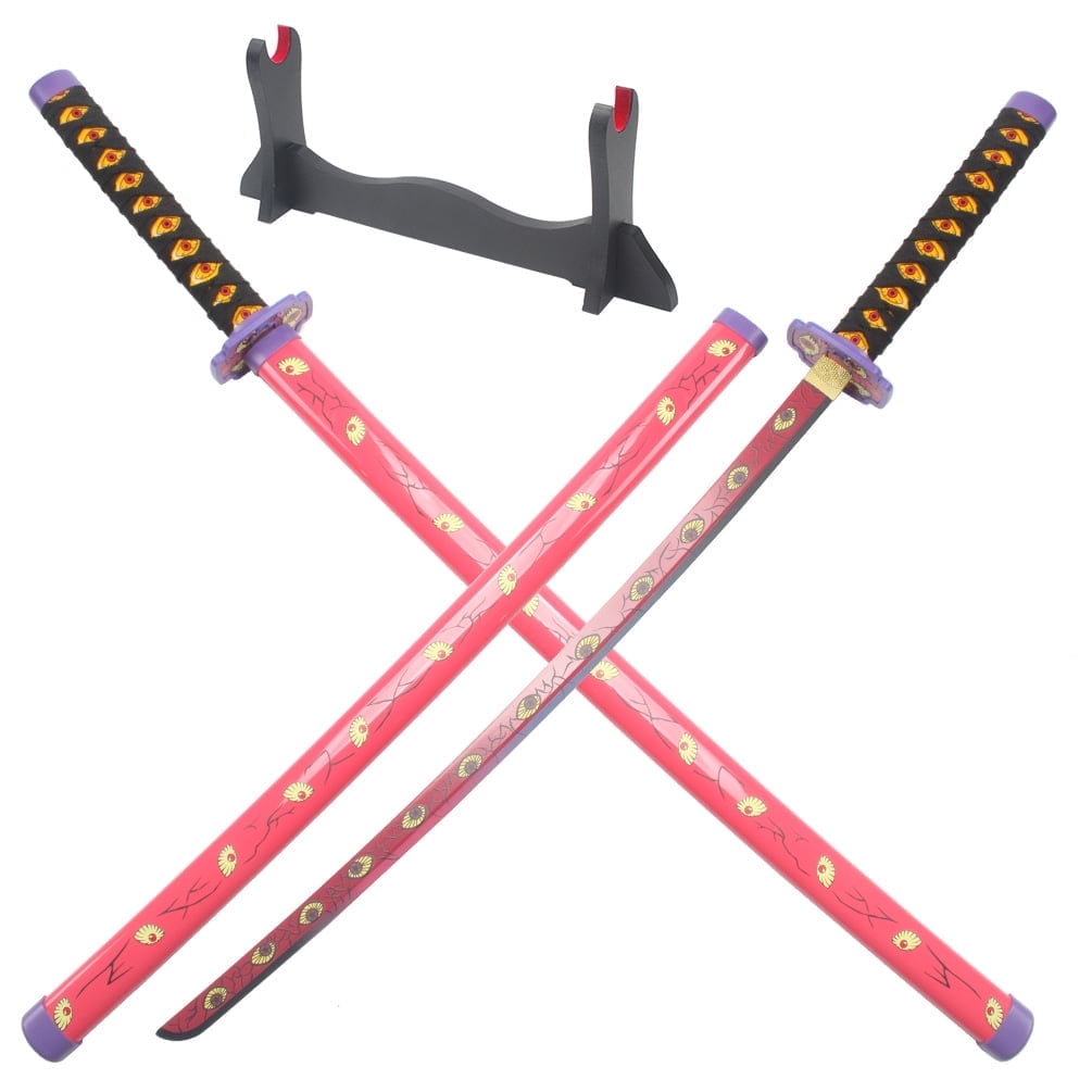 41 inches Anime Real Metal Demon Slayer Sword Kokushibou with Wooden ...