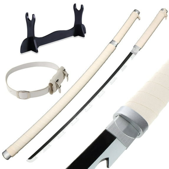 41 inches Wooden Sword Hashibira Inosuke with Belt and Holder - Walmart.com