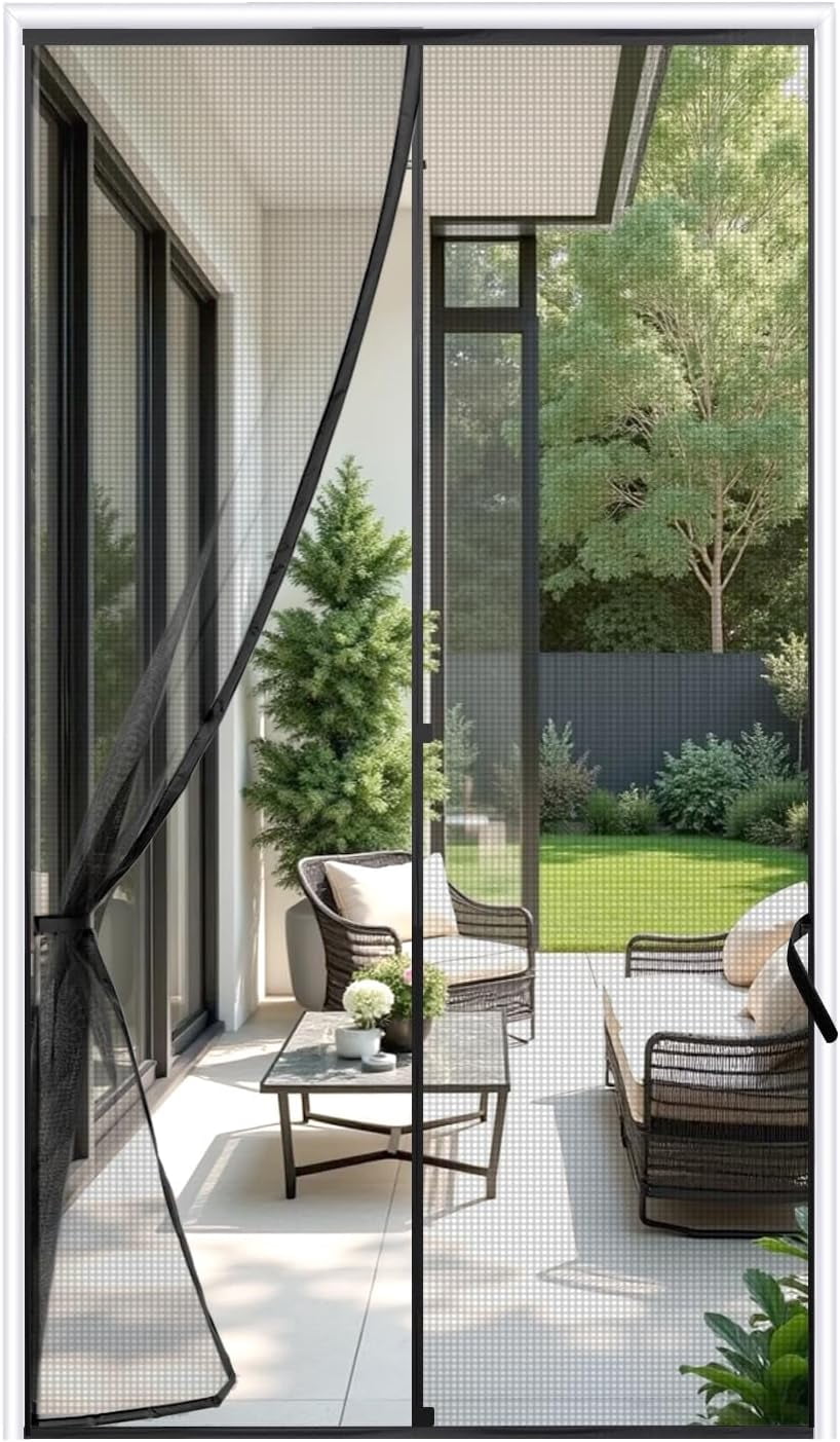 41 x 84 Inch Magnetic Screen Door, Fits Doors Size 39 x 83 Inch ...