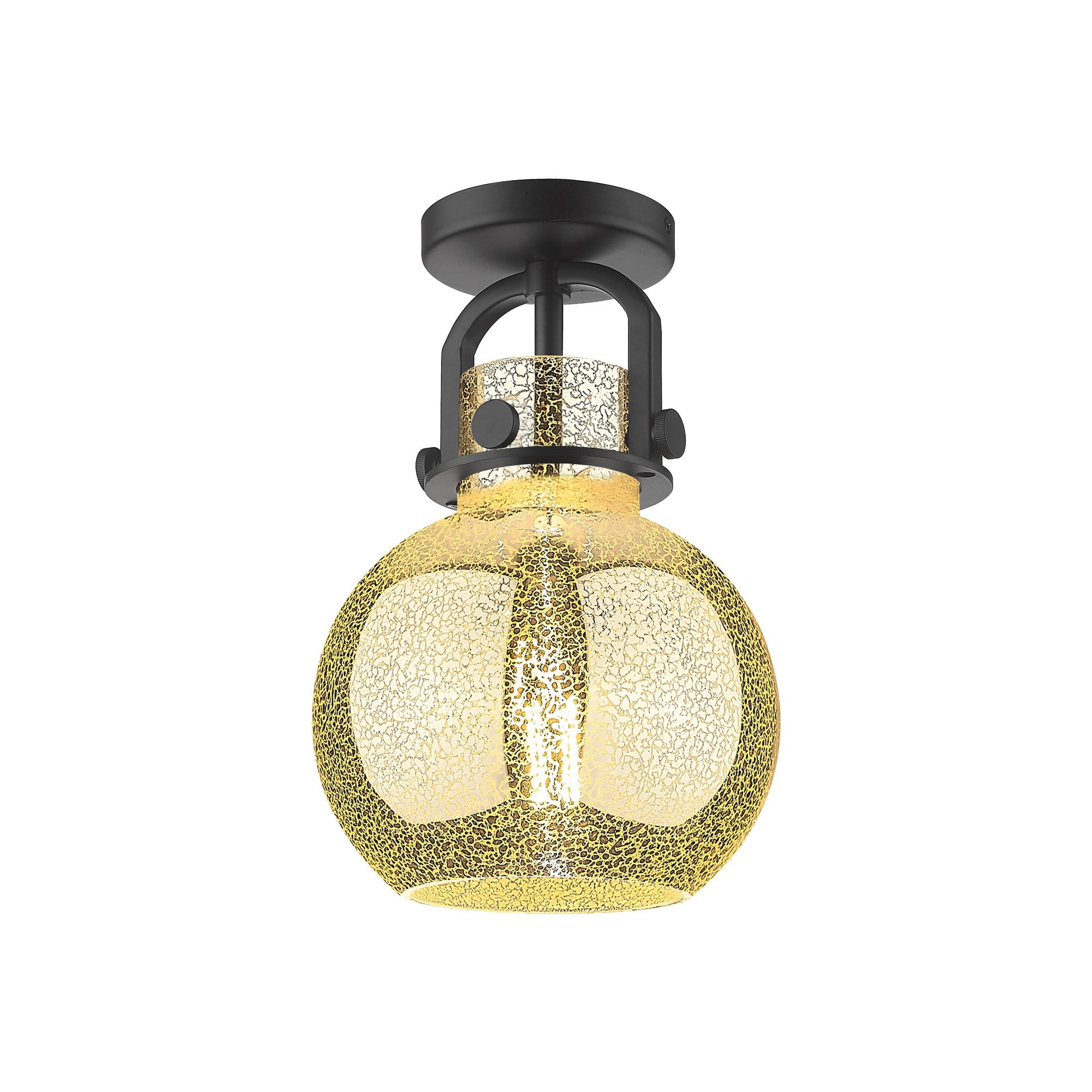 410-1F-BK-G410-8ME Innovations Lighting Newton Sphere - 1 Light Flush ...