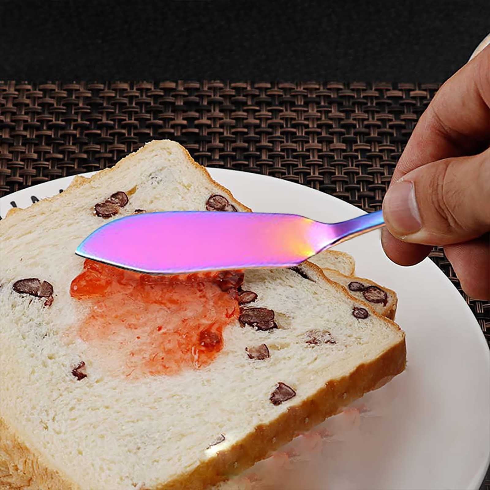 410 Stainless Steel Titanium Plated Cream Knife, Spatula and Cheese ...