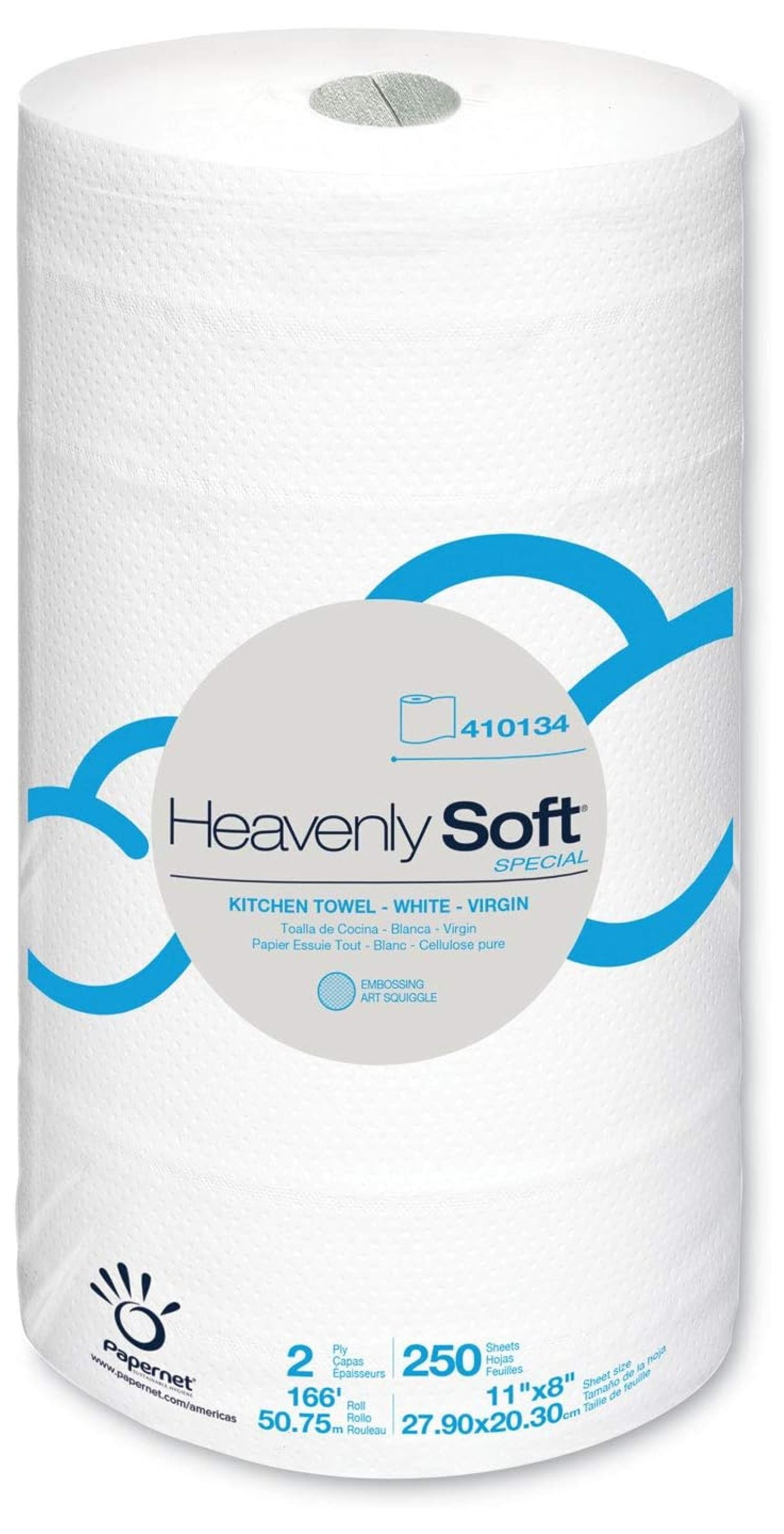 410134 Heavenly Soft Paper Towel, 11-Inch x 167 ft, White, 12 Rolls/Carton - Walmart.com