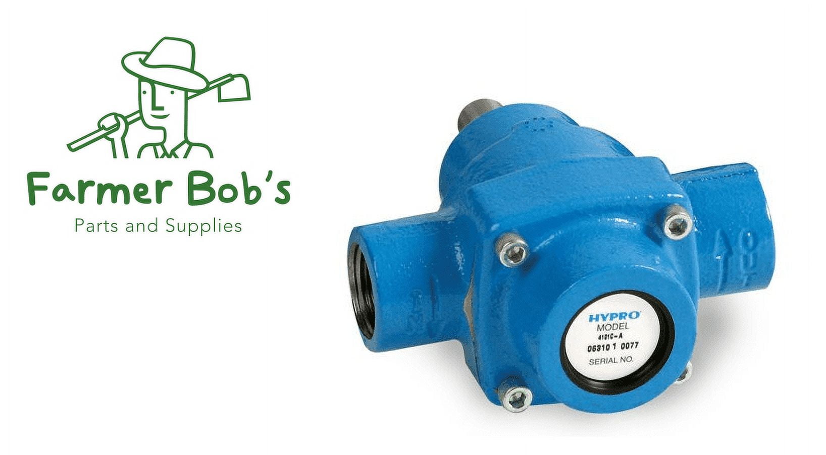 Hypro 4101C 4 Roller Pump, 7 GPM, 150 PSI, 3/4" Npt Ports, 5/8" Shaft ...