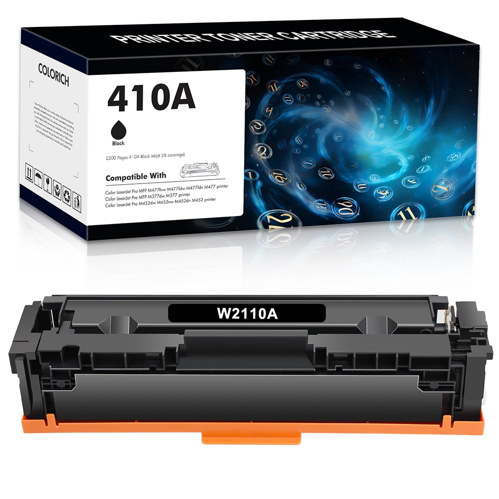 410A Black Toner Cartridge Compatible for HP 410A CF410A Works with ...