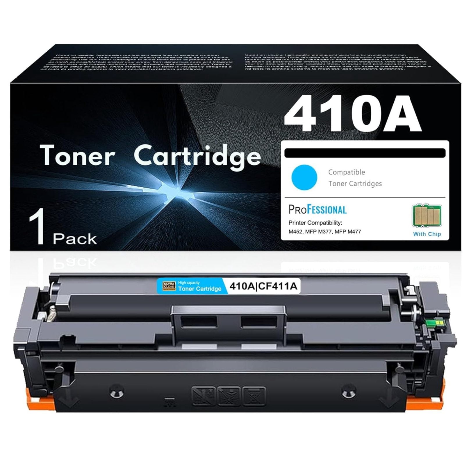 410A Cyan Toner Cartridge Replacement for 410A CF411A Toner Cartridge ...