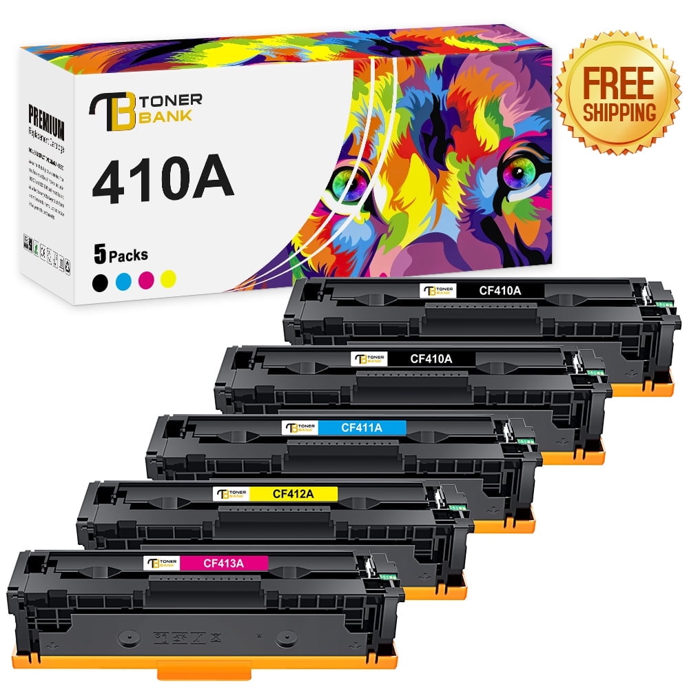 HP 410A Toner Cartridge CF410A Compatible for Laserjet Pro MFP M477fnw ...