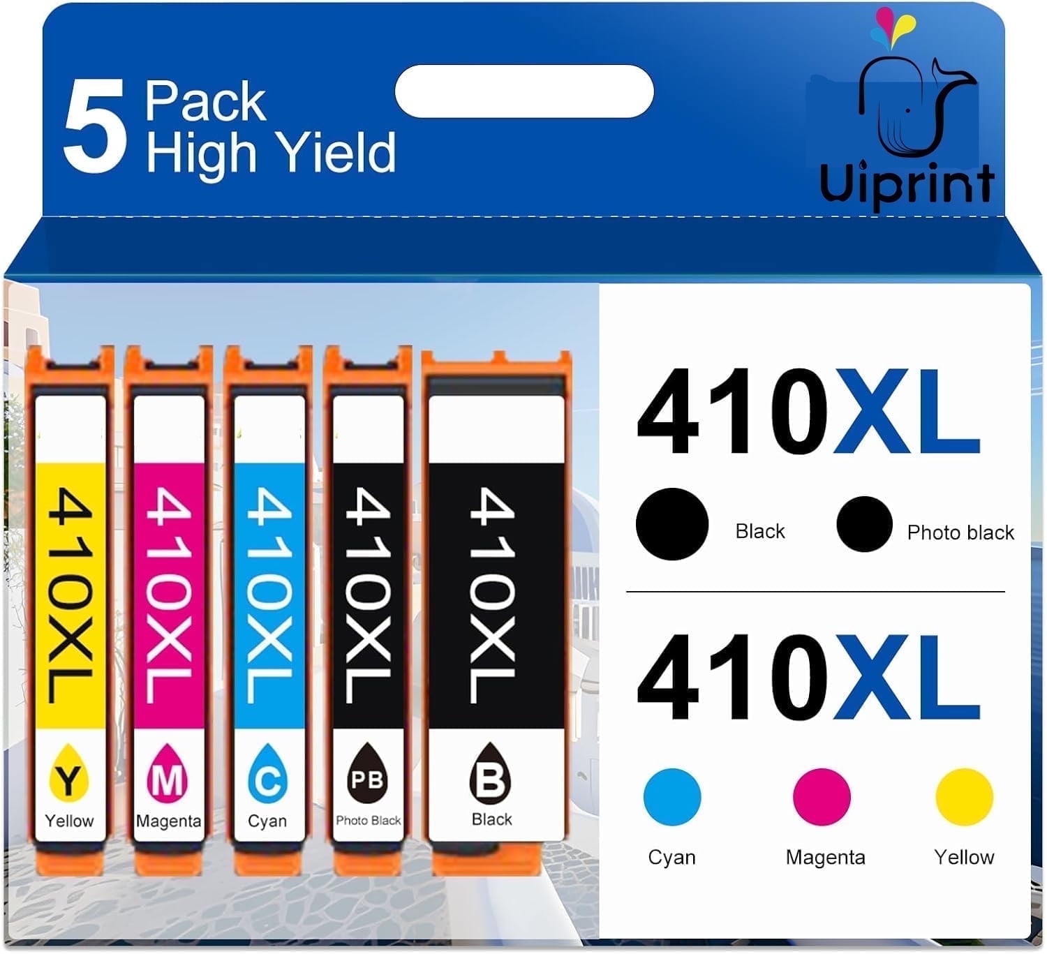 410XL Ink Cartridge Compatible for Epson 410XL 410 XL Replacement for ...