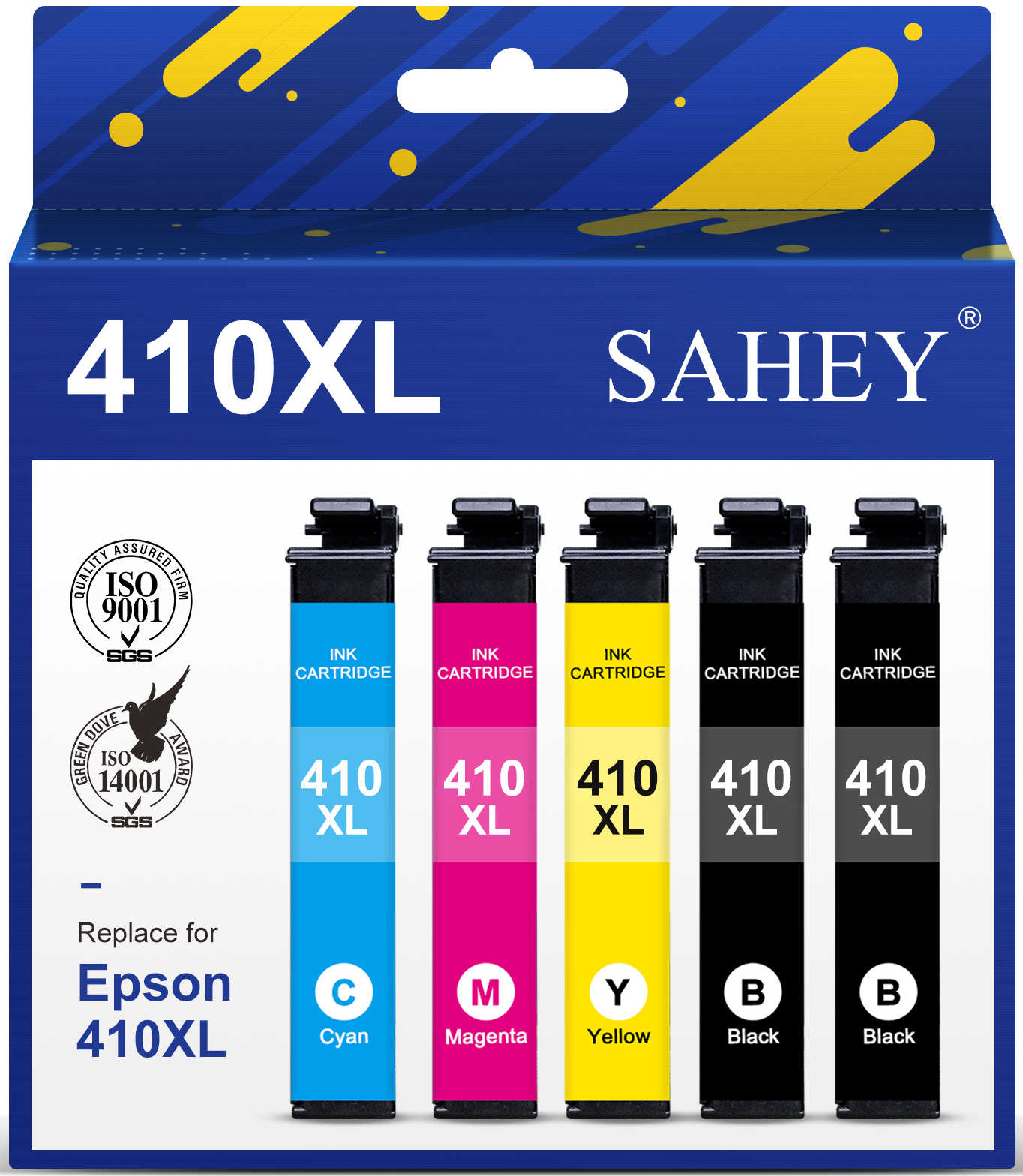410XL Ink Cartridge for Epson 410XL 410 XL with Epson Expression XP-830 ...