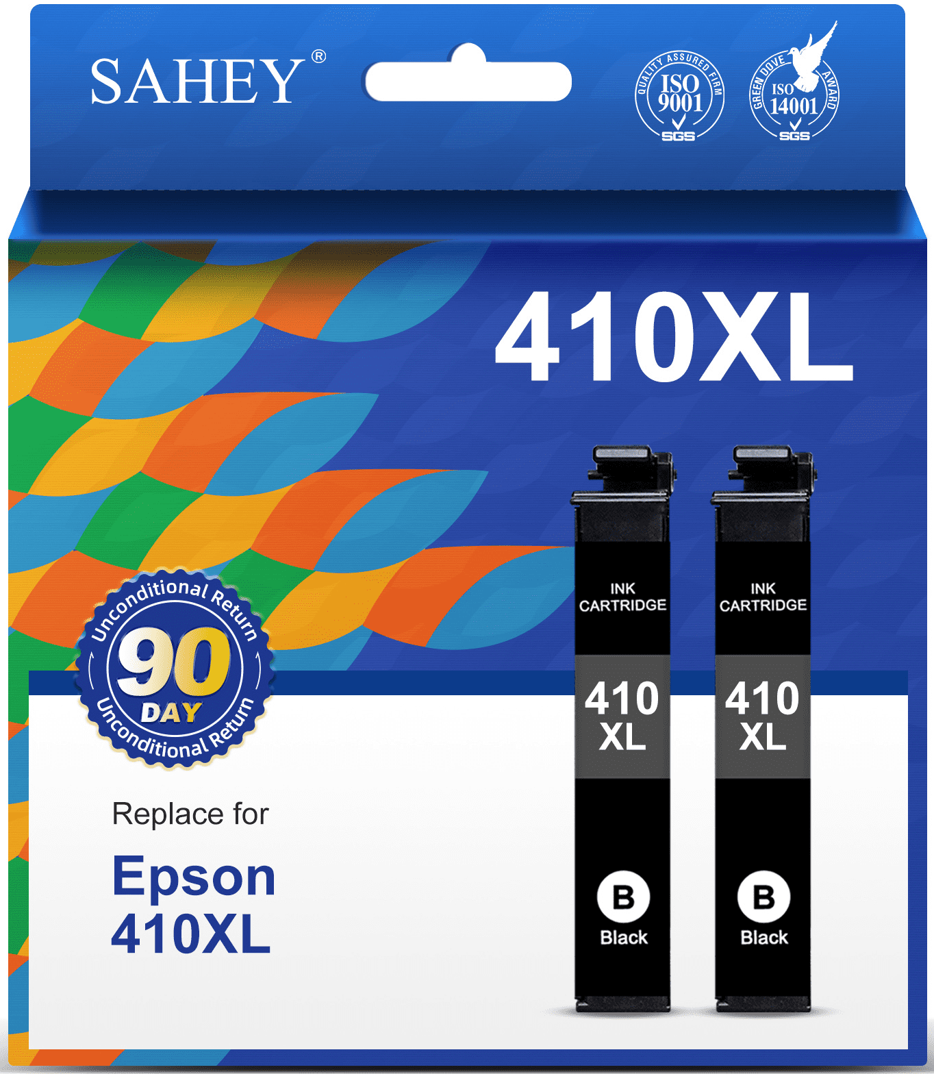 SAHEY 410XL Ink Cartridge for Epson Expression XP-830/640/530/630/635 ...