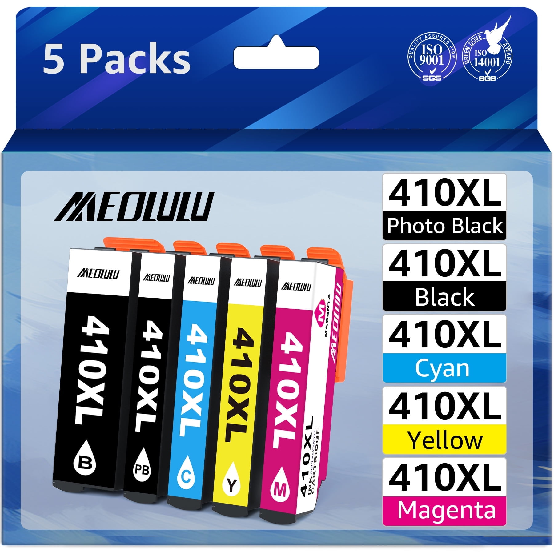 410XL Ink Cartridges Combo Pack Replacement for Epson 410XL 410 XL with ...