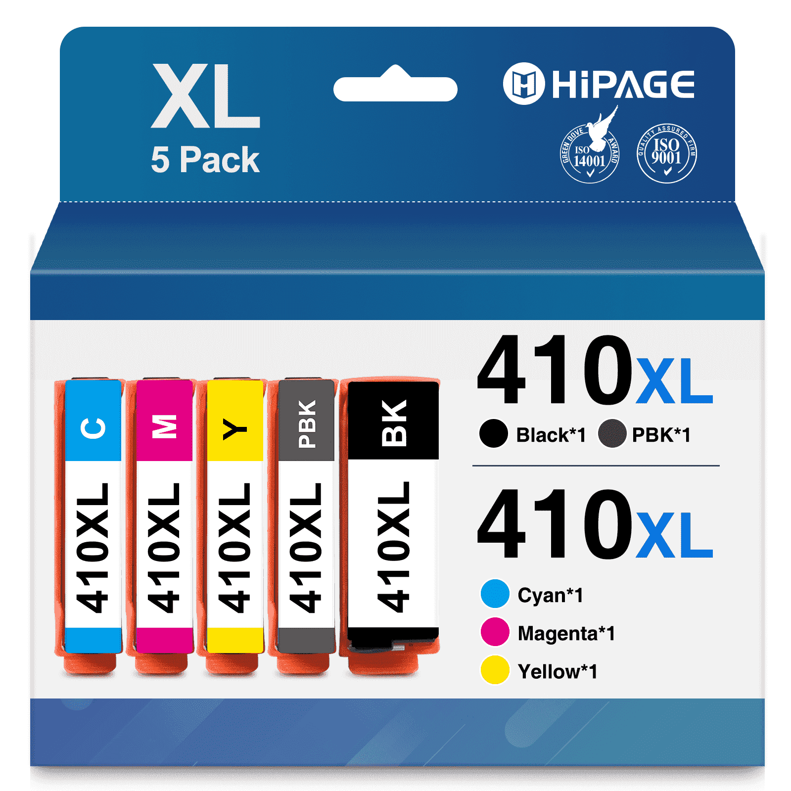 410XL Ink Cartridges for Epson 410 Ink Cartridges for 410 ink (Black ...