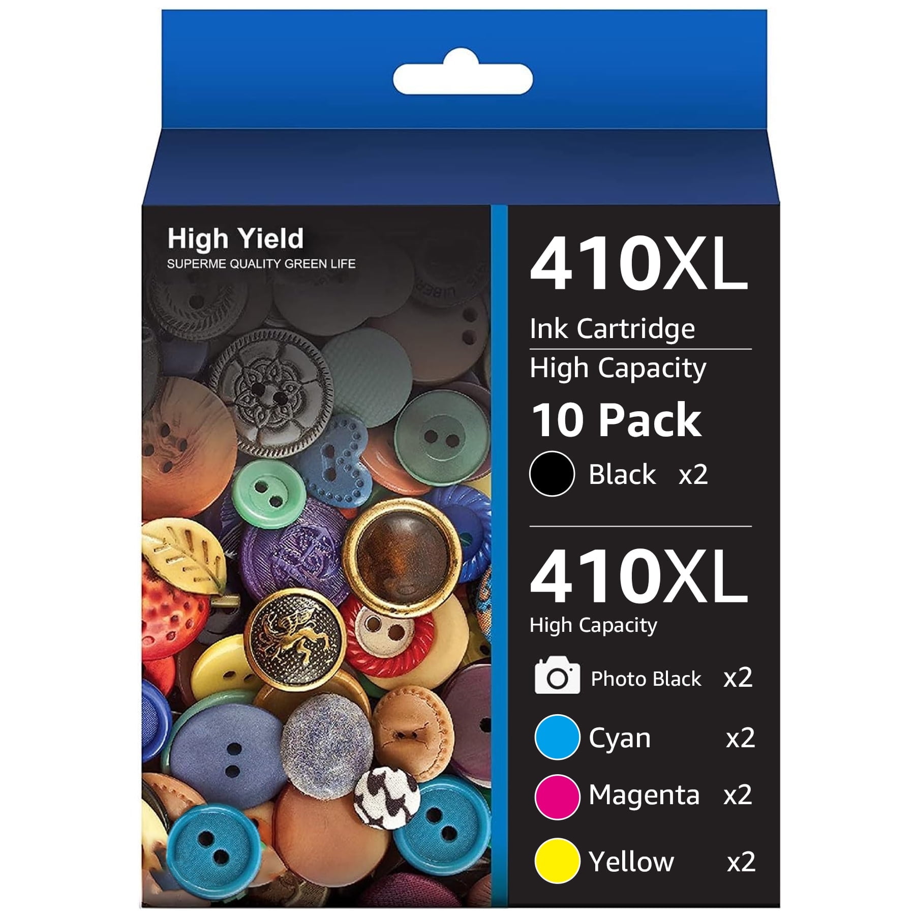 Tonerkingdom 410XL Ink Cartridges for Epson XP Series Printers (10 Pack ...