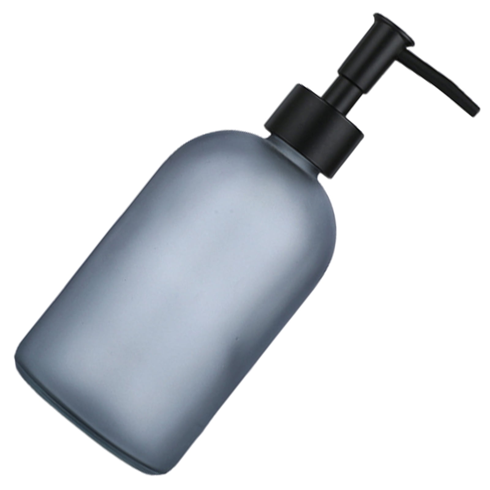 410ml Lotions Bottle Glass Soap Dispenser with Stainless Steel Press ...
