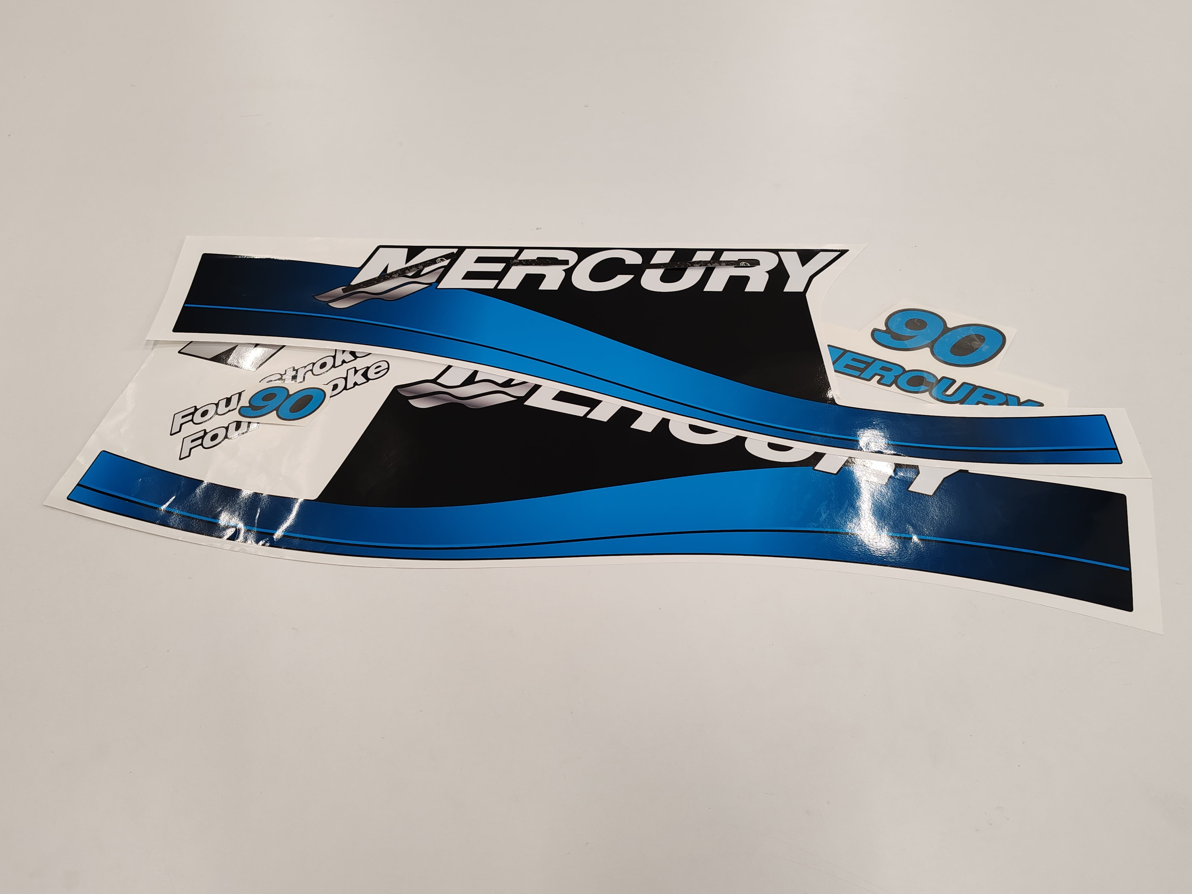 411 Decals Aftermarket Replacement for 90 Four Stroke (1999-2004) Blue ...