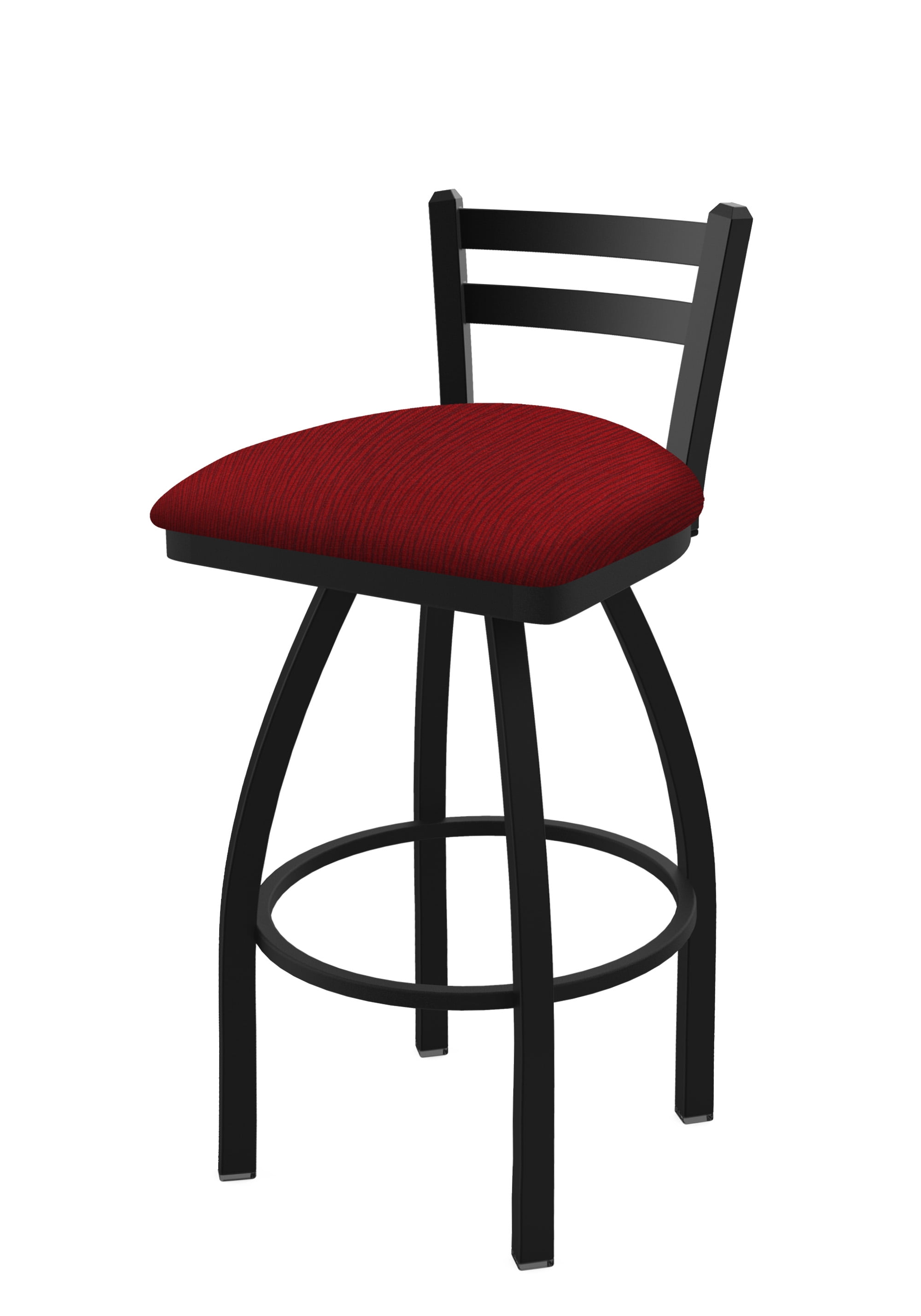 411 Jackie 30" Low Back Swivel Bar Stool with Black Wrinkle Finish and ...