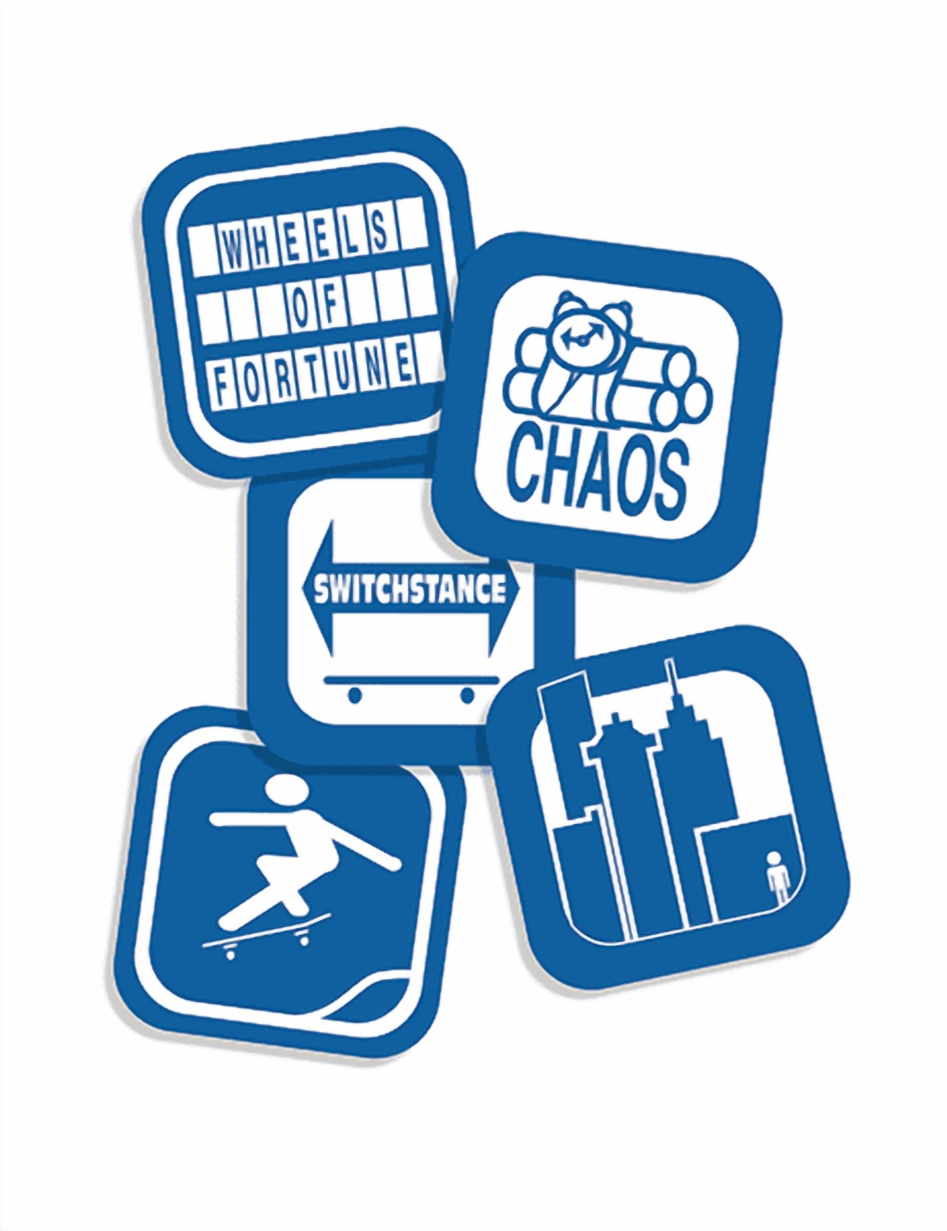 411Vm Icons 5/Pack Assorted Decals - Walmart.com