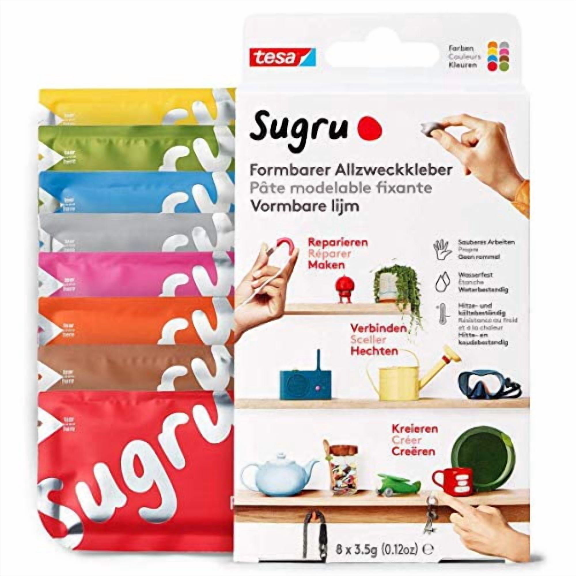 41283-00001-00 Sugru Malleable, Strong All Purpose Adhesive, 8 Pack (8 ...