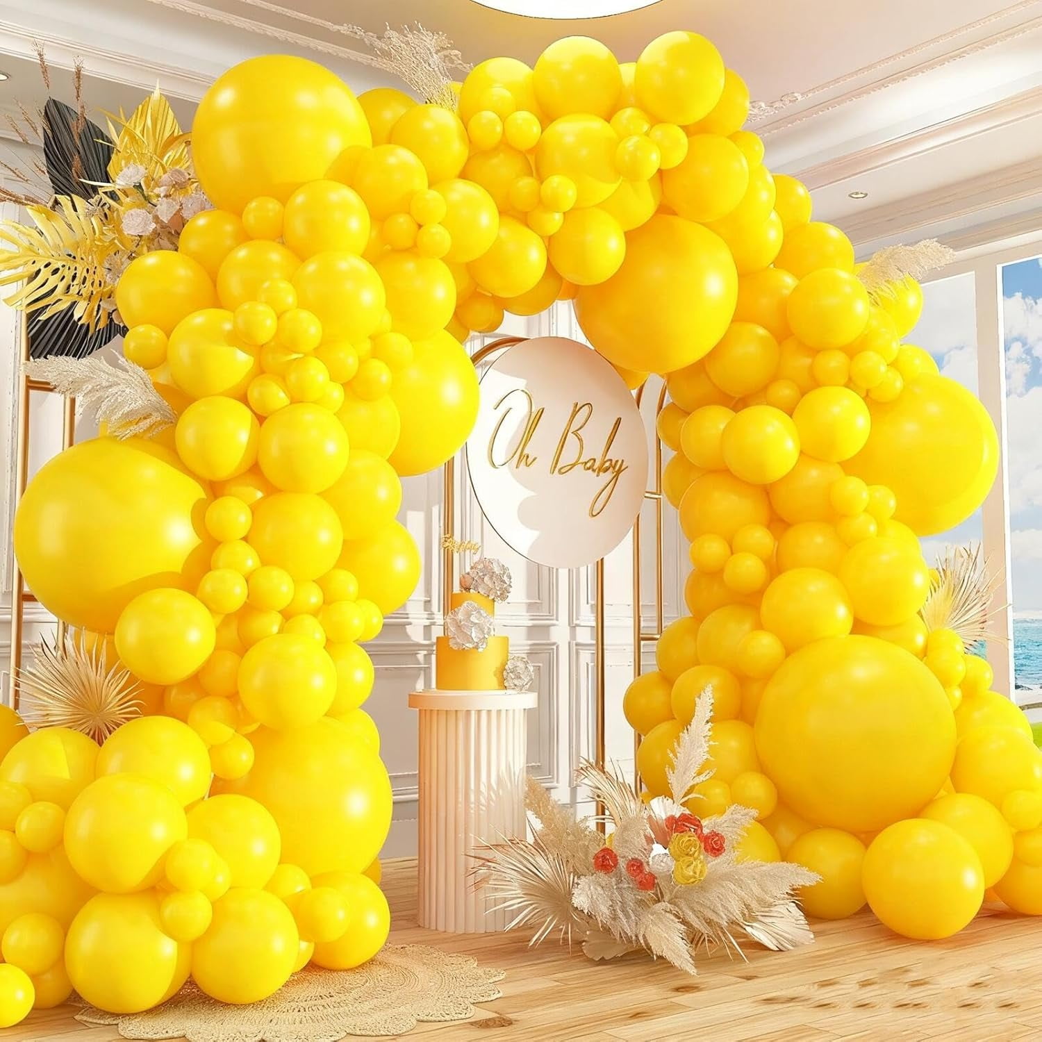 412pcs Yellow Balloon Garland Arch Kit 18 12 10 5 Inch Different Sizes ...