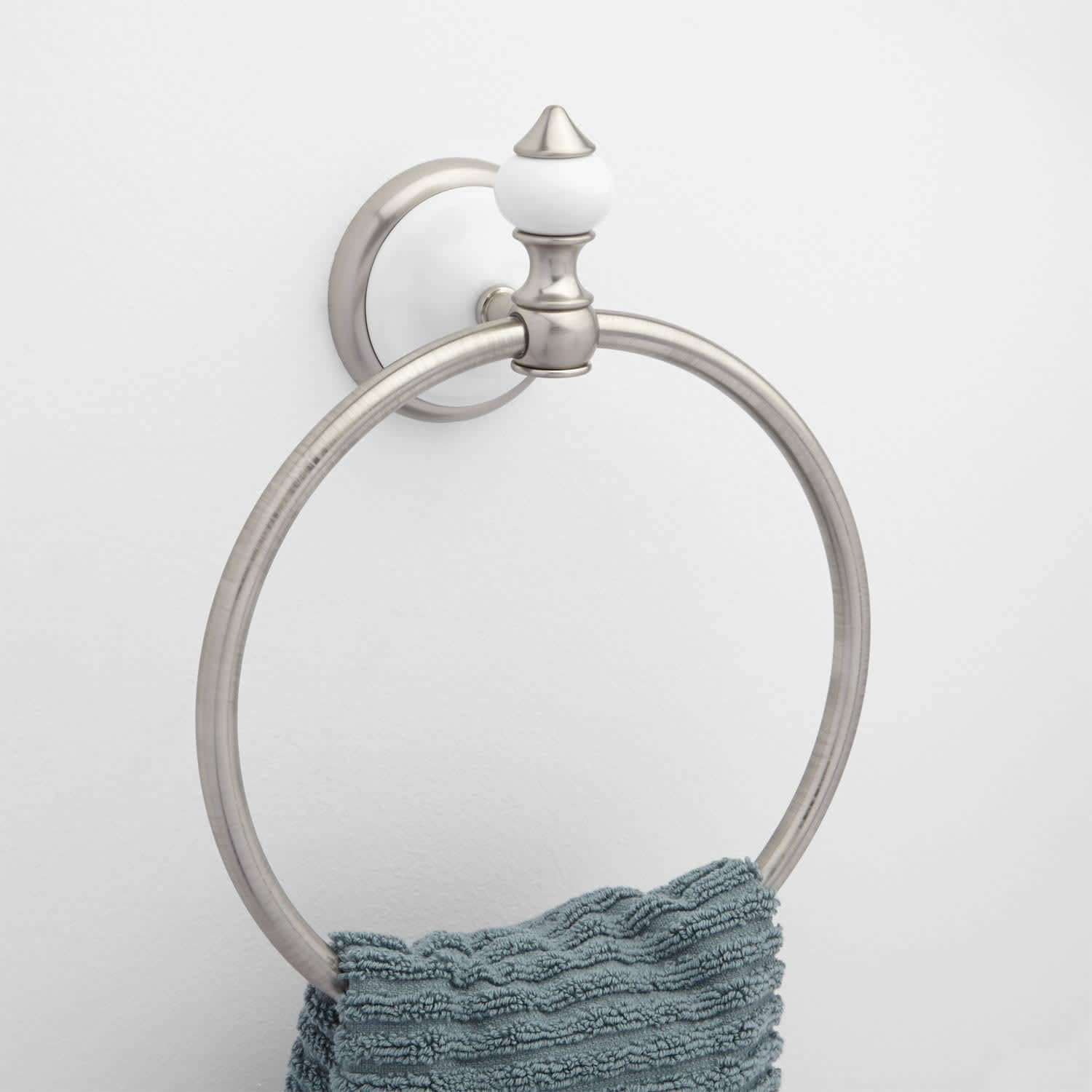 413139 Adelaide 9-1/2" Wall Mounted Towel Ring - Polished Brass ...