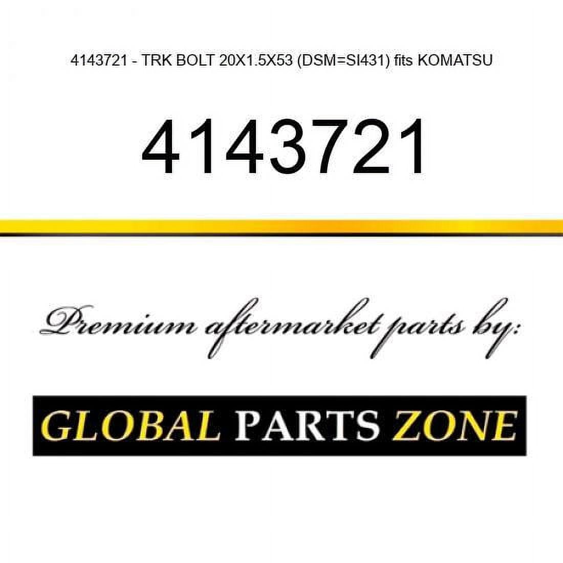 4143721 - TRK BOLT 20X1.5X53 (DSM=SI431) fits KOMATSU - Walmart.com