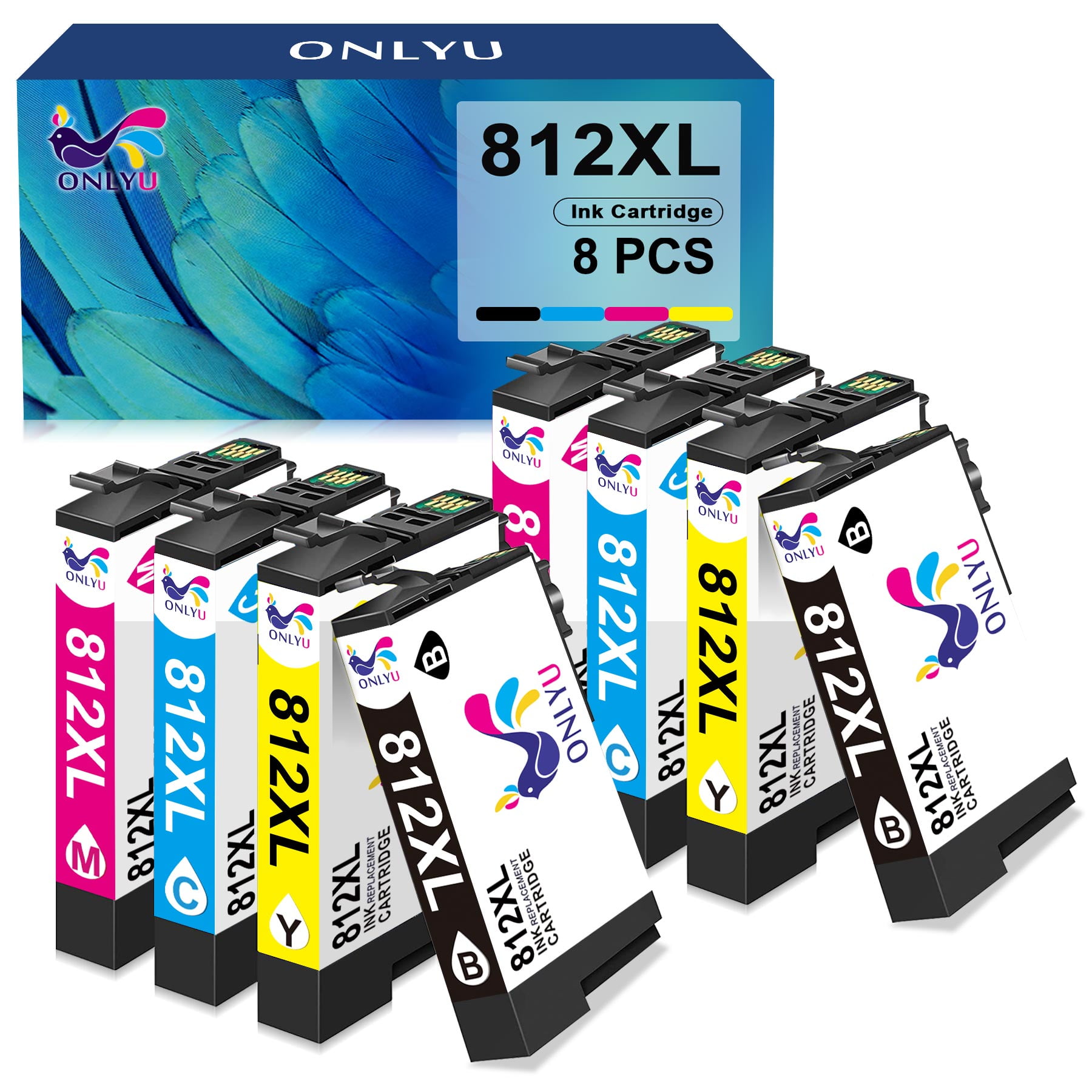 414A No Chip Toner Cartridges 4-Pack Compatible for HP Color Pro MFP ...