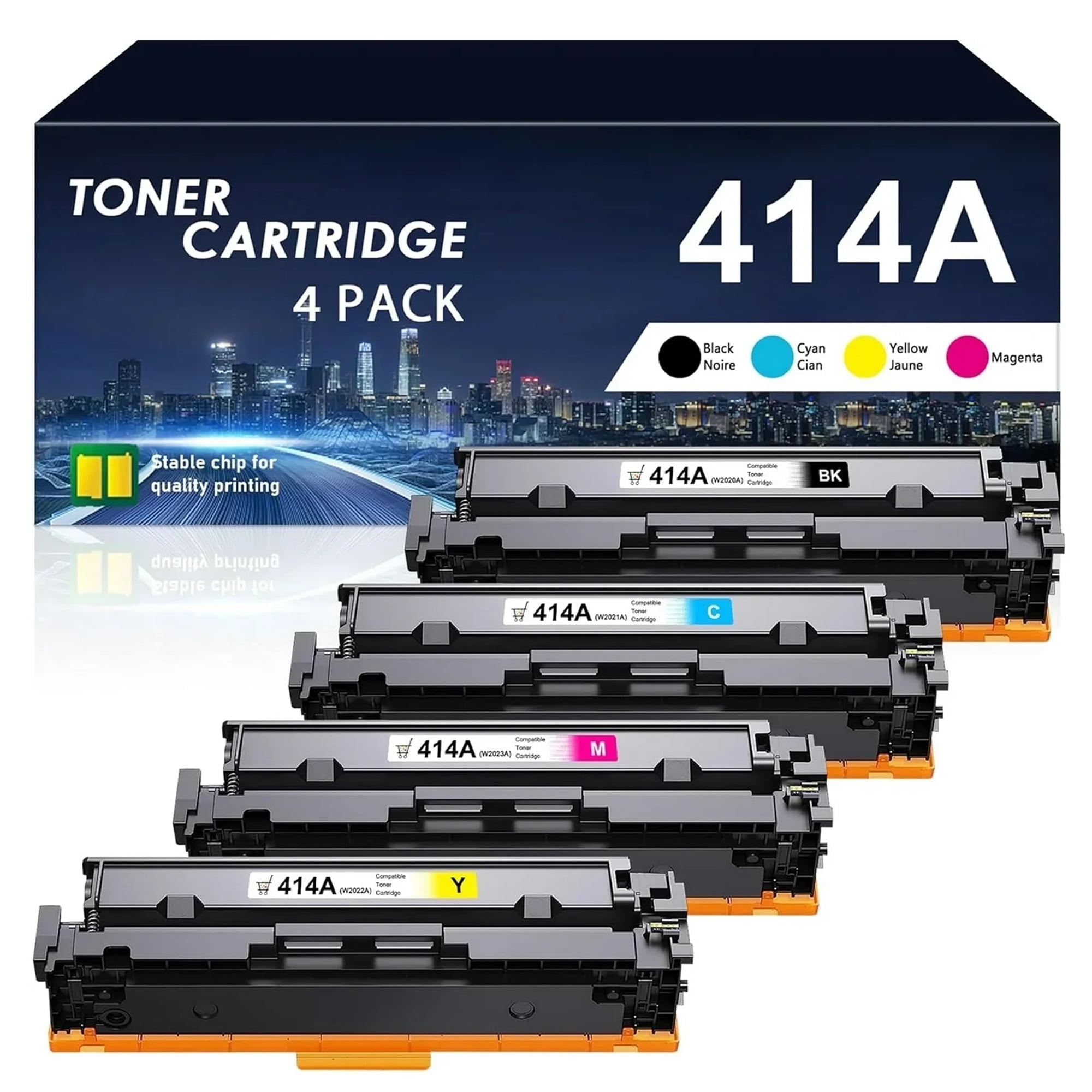 HP 414A Toner Cartridges 4-Pack for MFP M479fdw, M454dw, M454dn ...