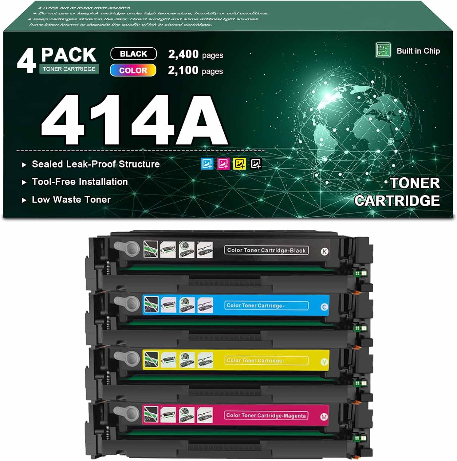 414A W2020A W2021A W2023A W2022A Toner Cartridge Compatible for HP ...