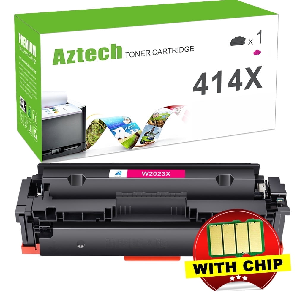 414X 414A with Chip Toner Cartridge Compatible for HP W2023X Color Pro ...