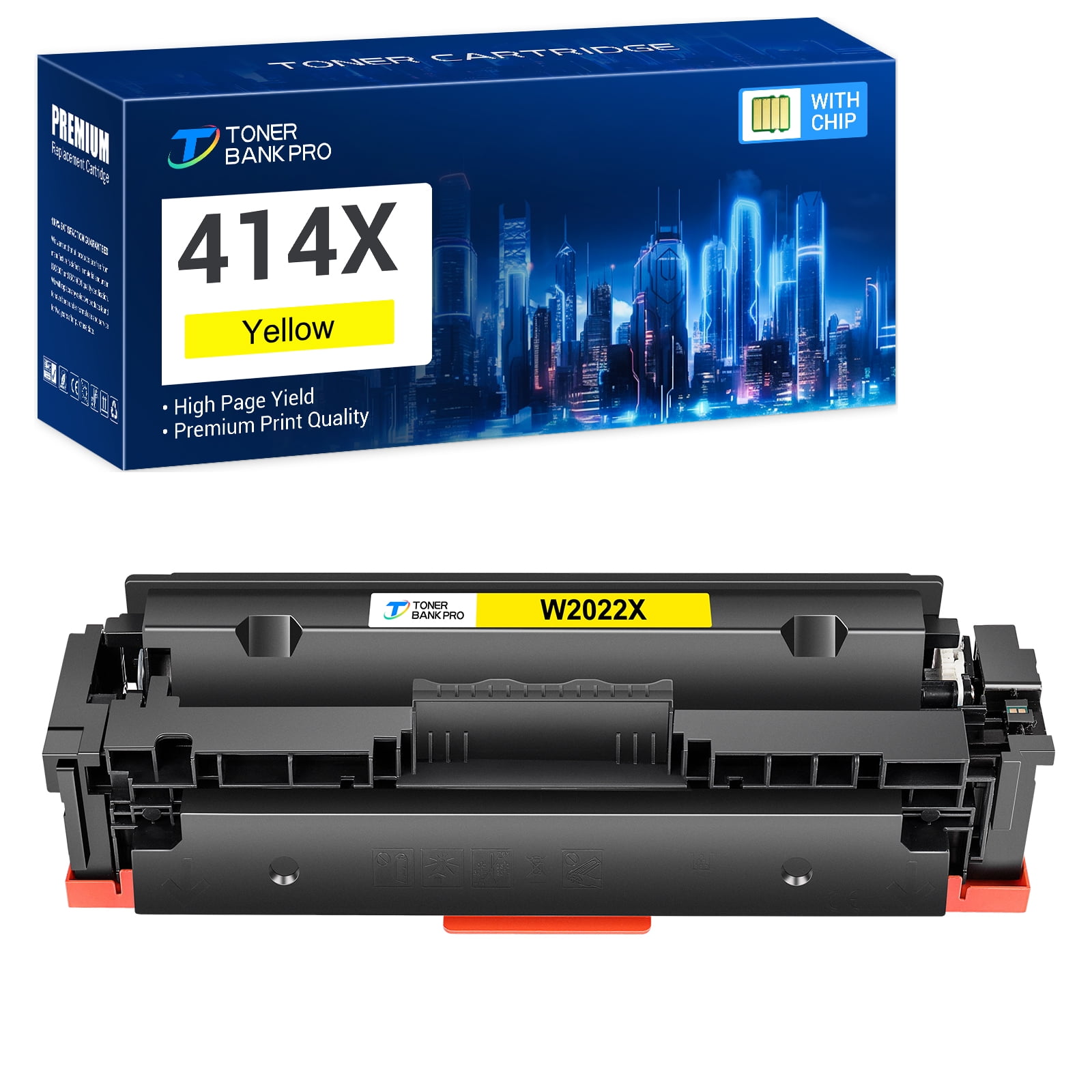 414X Toner Cartridge with Chip Compatible for HP W2022X 414X 414A Color ...