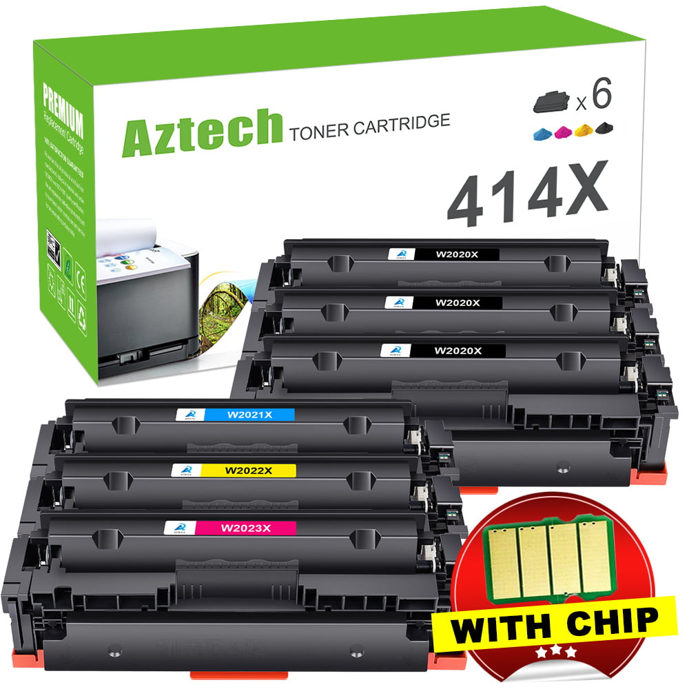 414X Toner Cartridge(with chip) Compatible for HP W2020X W2021X W2022X ...