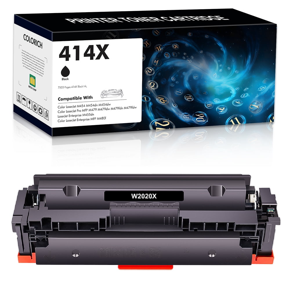 414X Toner Cartridges 1-Pack with Chip Compatible for HP 414X 414A ...